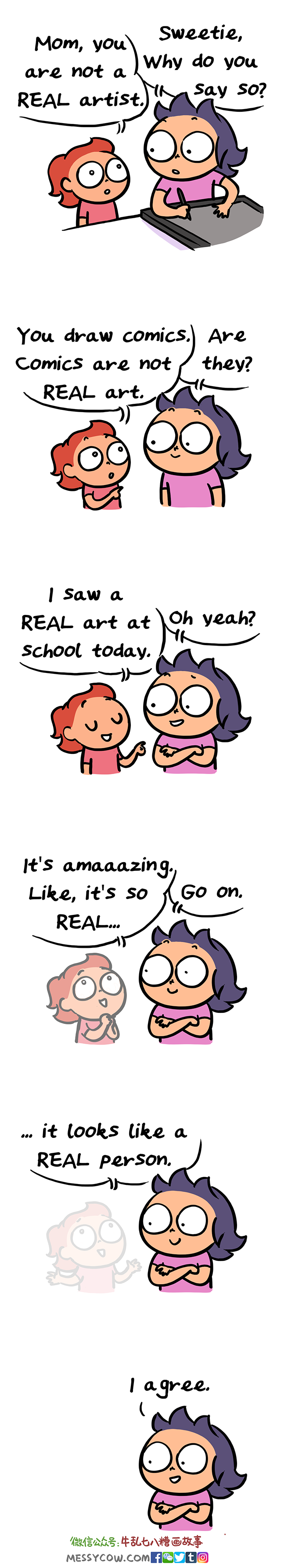 You are not real – Messycow